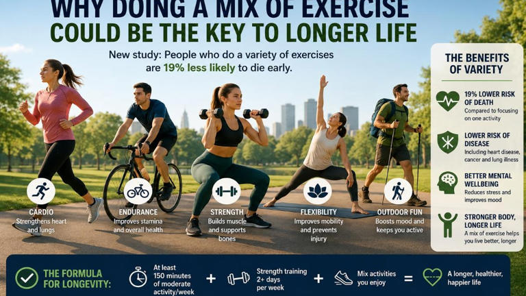 Are you missing the secret to a longer life by doing only one type of ...