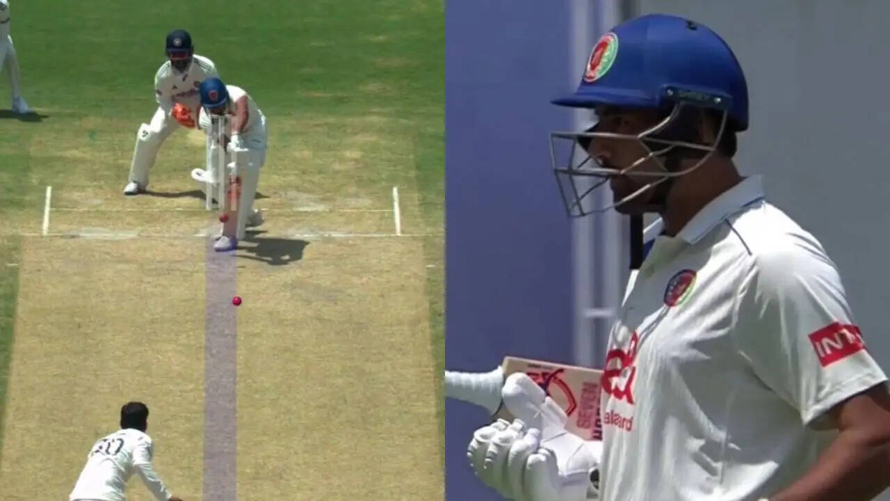 IND vs AFG: Mohammad Saleem Safi walks off without review as animated ...