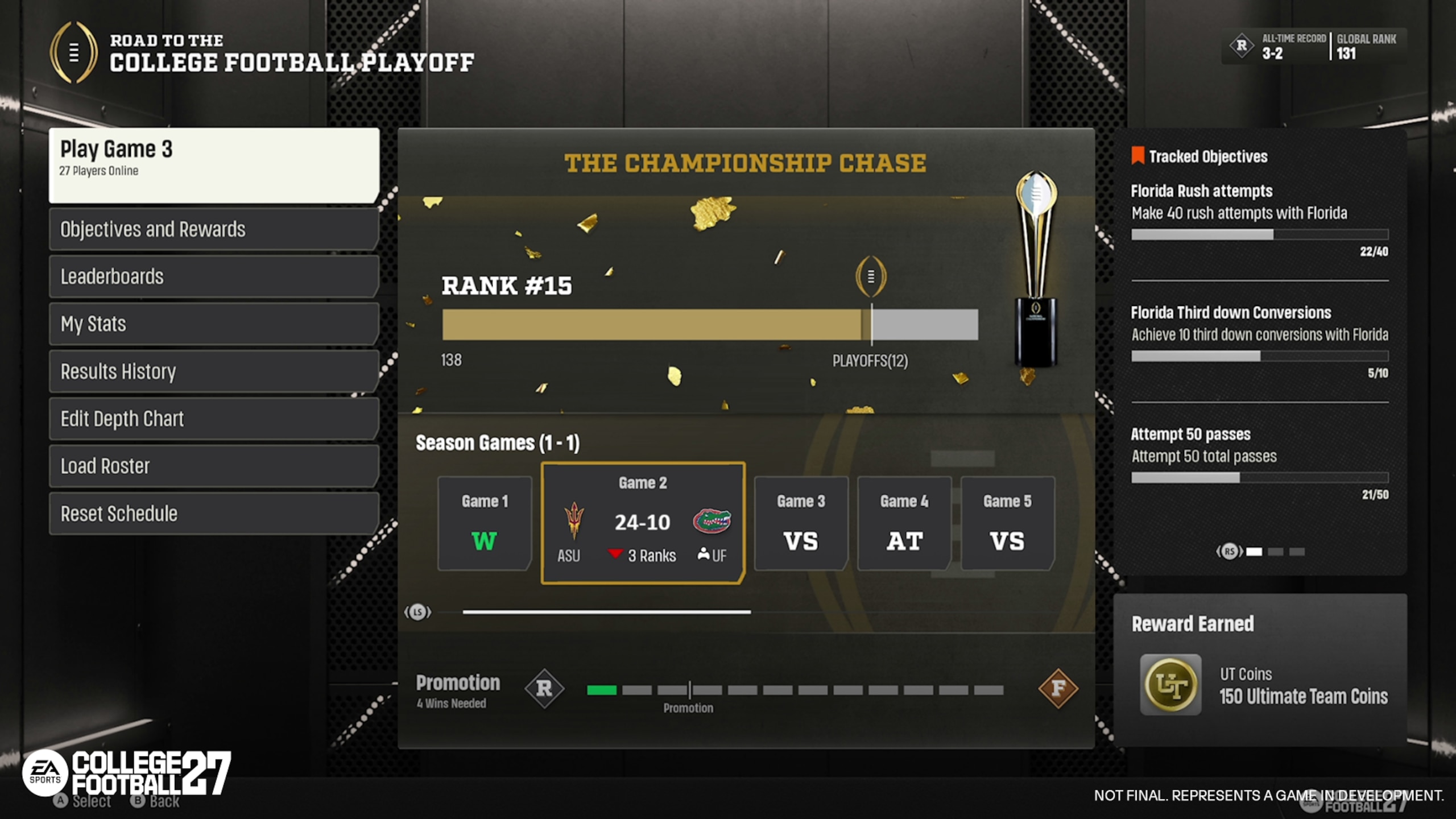 College Football 27 road to College Football Playoff details revealed