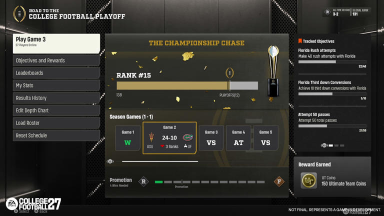 College Football 27 road to College Football Playoff details revealed