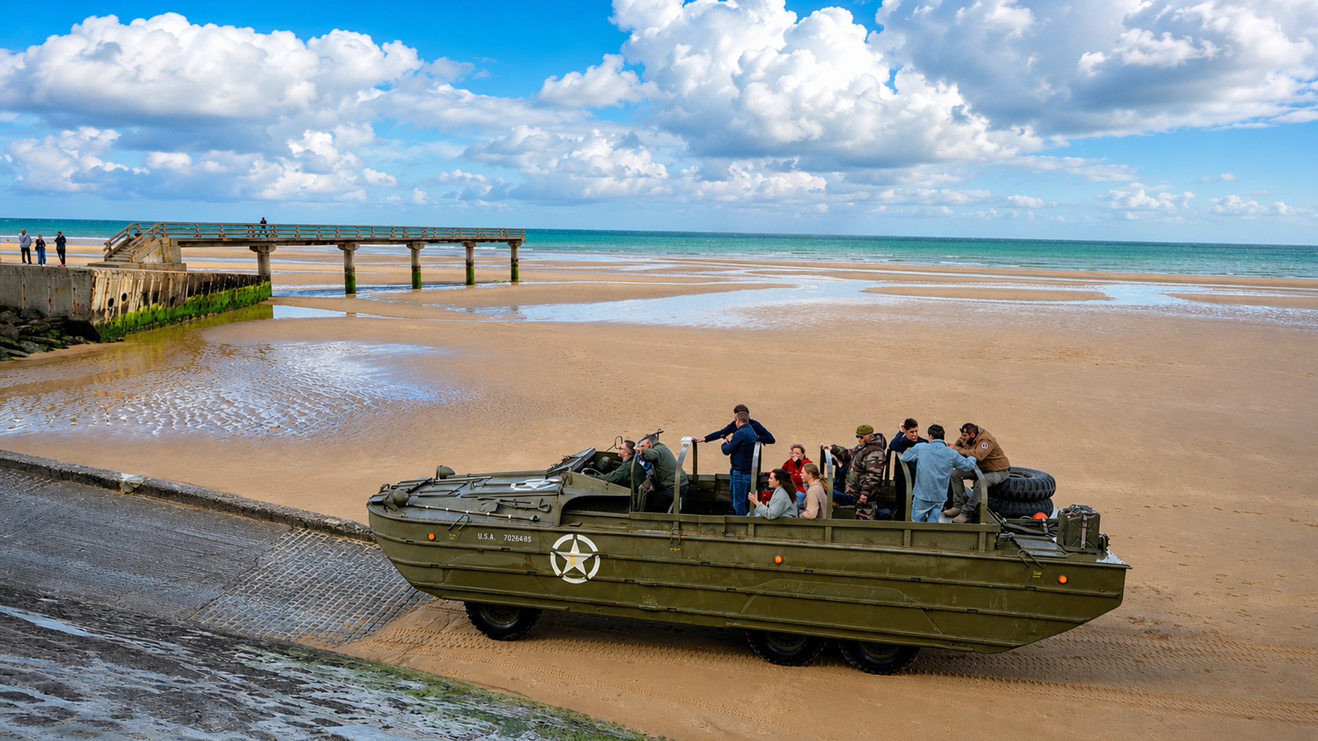 Walk through the history of Omaha Beach Normandy (4K)