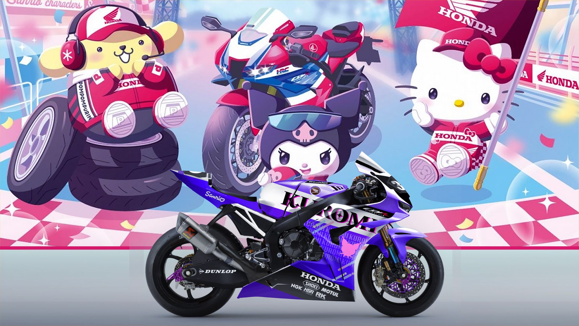 Hello Kitty officially returns to the racetrack with Honda this July