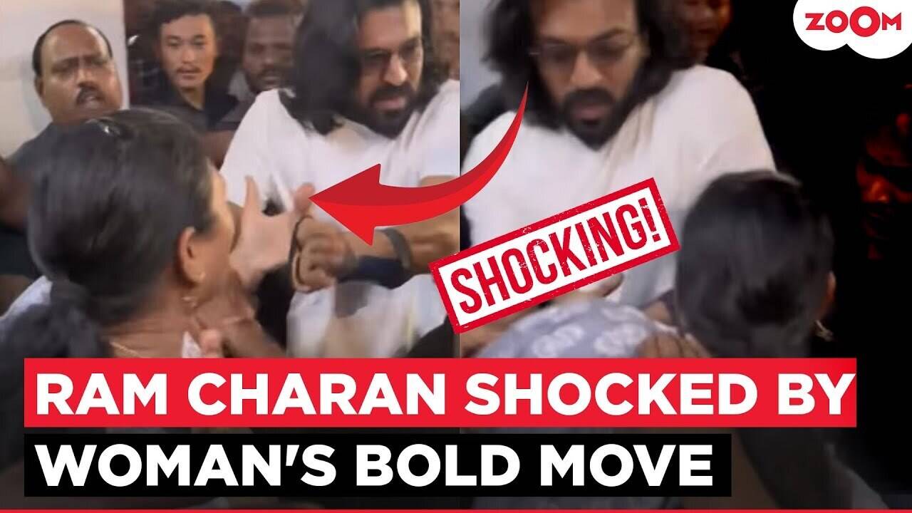 Unexpected incident: 'Peddi' actor Ram Charan surprised by approaching ...