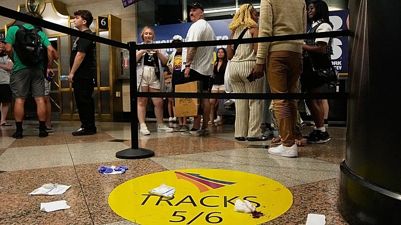 At least six people wounded in stabbing at New York's Penn Station ...
