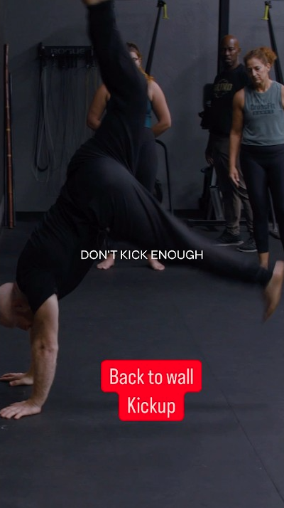 Back-to-Wall Handstand Kick-Up Build Balance and Control