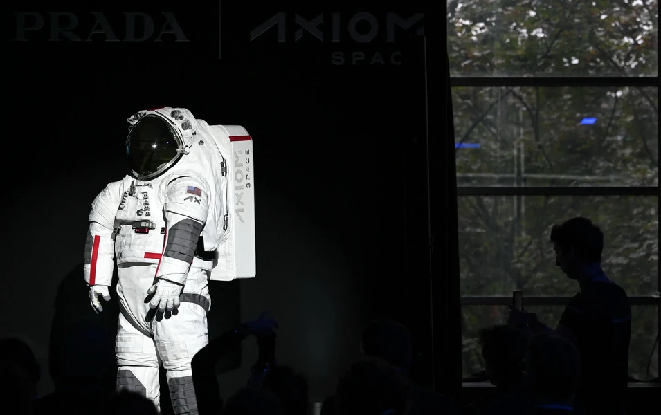 Prada unveils NASA cooling suit as luxury enters space race