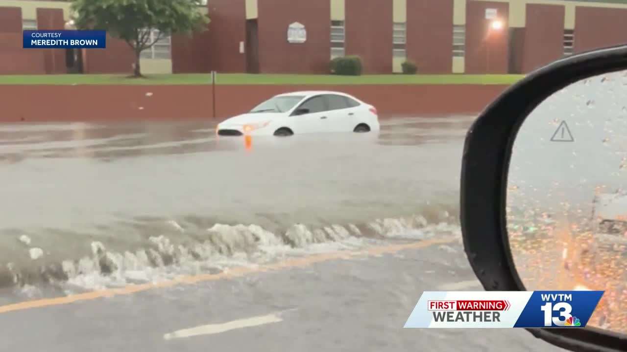 Gadsden closes road after strong downpours bring flooding, downed trees