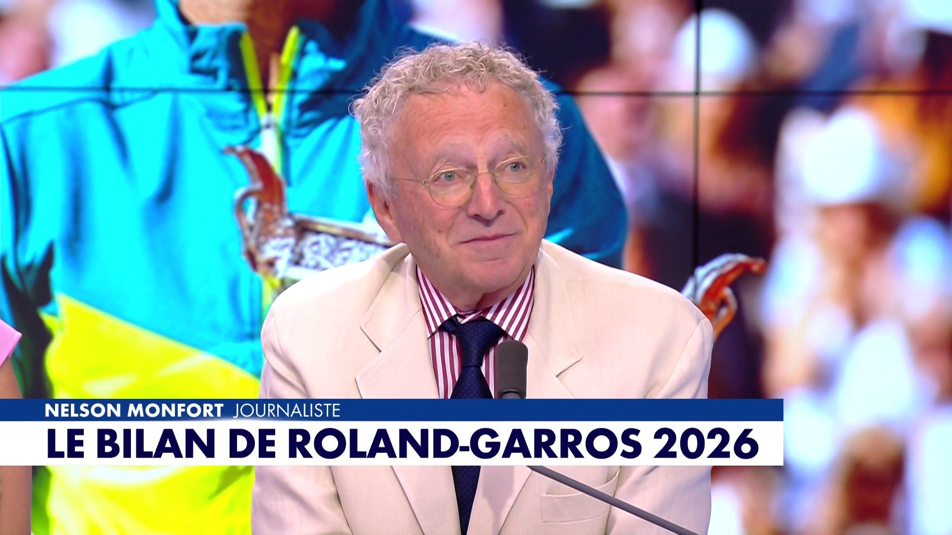 Nelson Monfort dresse le bilan de Roland Garros