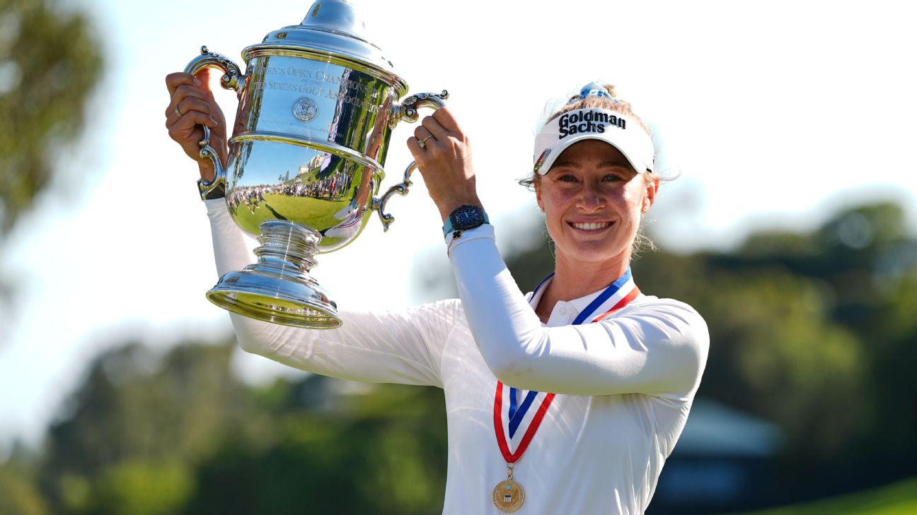 Nelly Korda makes childhood dream come true with first US Women's Open ...