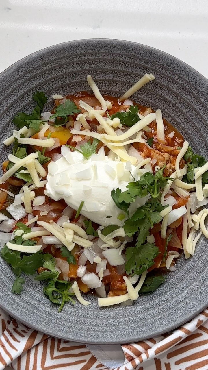 Easy ground turkey chili perfect for cozy fall meals