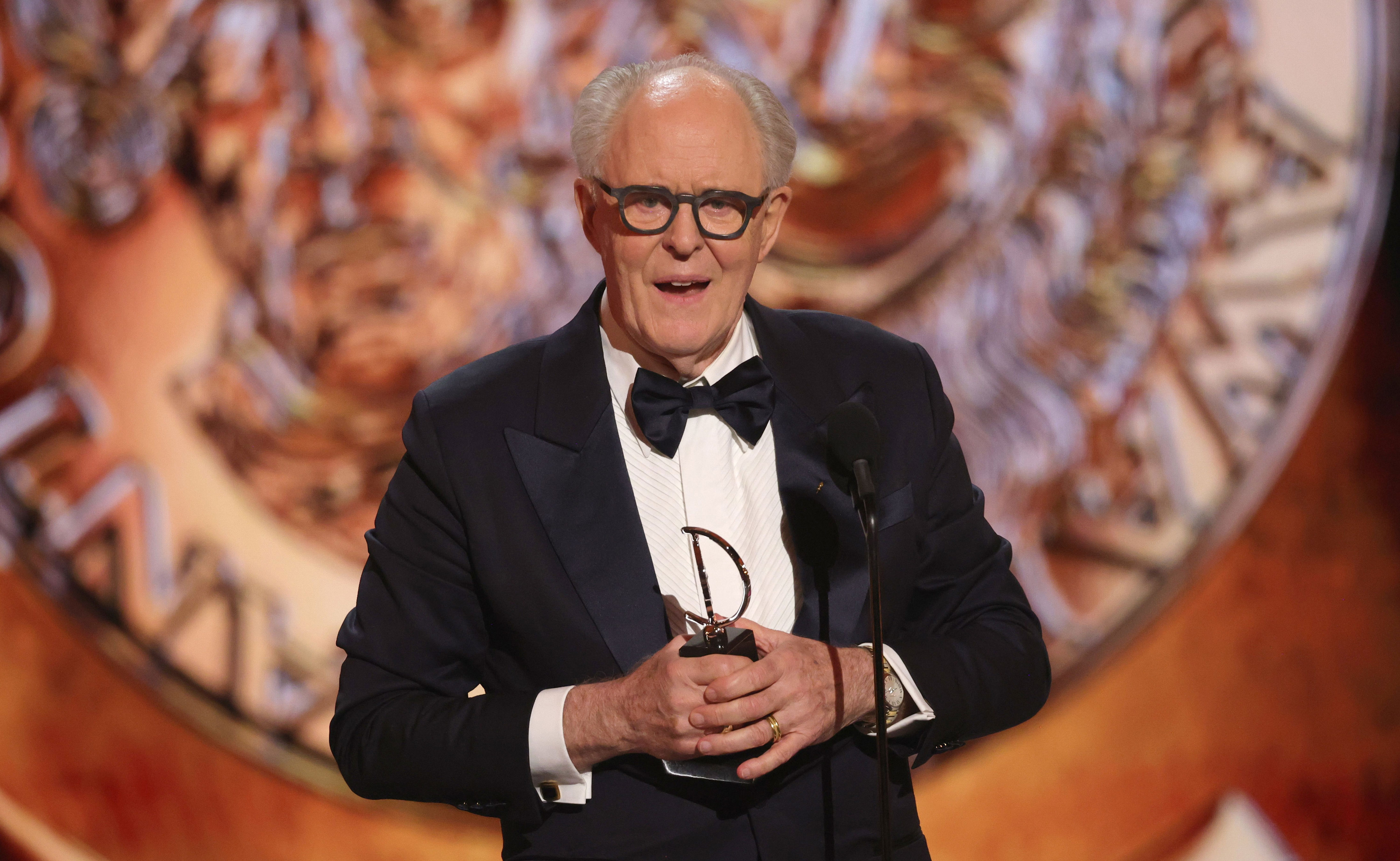 John Lithgow becomes oldest winner of Tony Award for lead actor in a play