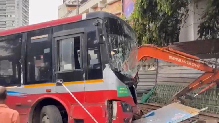 Mumbai: Out-of-control BEST bus hits pedestrians, taxis and bikes in ...