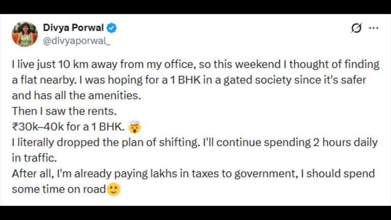 Bengaluru Google techie chooses 2-hour daily commute over Rs 40000 rent ...