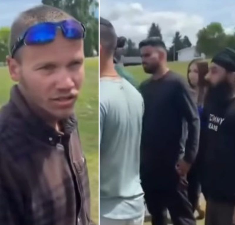 'Stay away from her': Indian men in Canada form human shield to protect ...