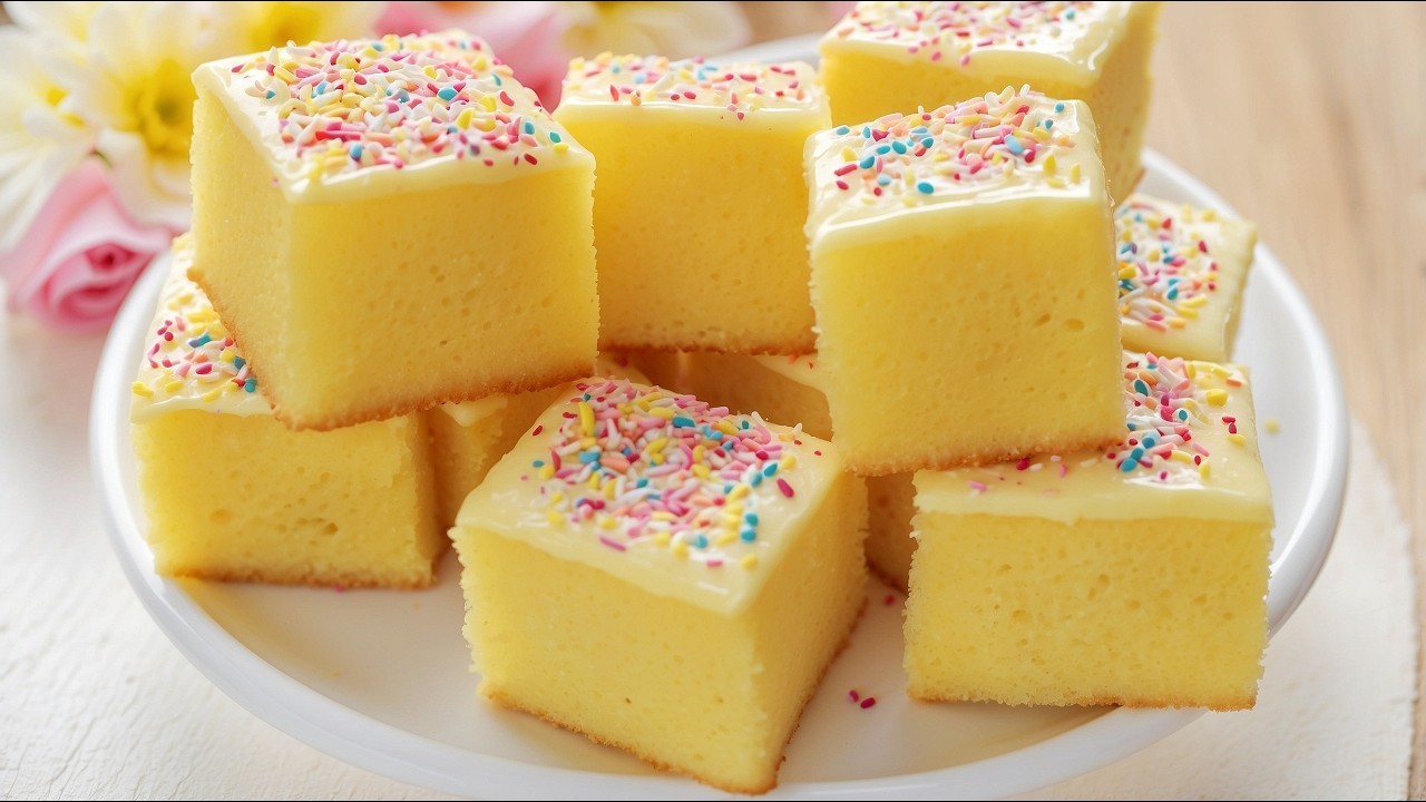 Easy butter cake recipe with rich vanilla flavor