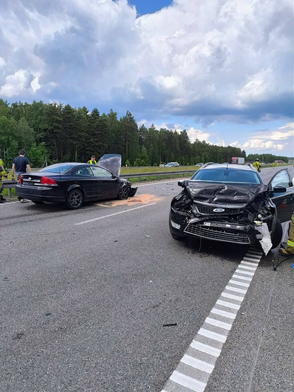 Wypadek na A1 pod Częstochową. Zderzyło się 5 samochodów. To był ...