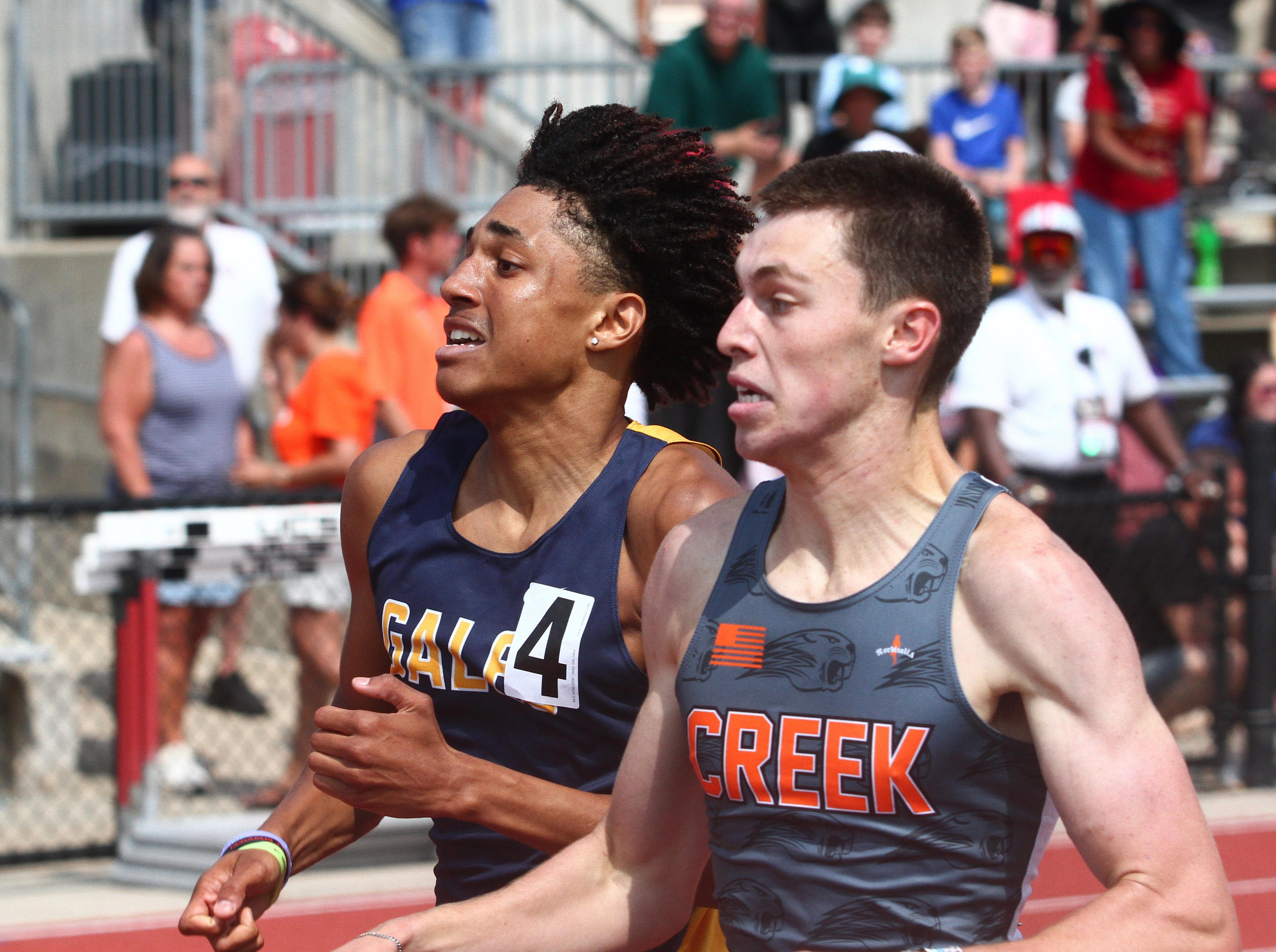 Lancaster's Gabe McNeil runs to a gold medal at state