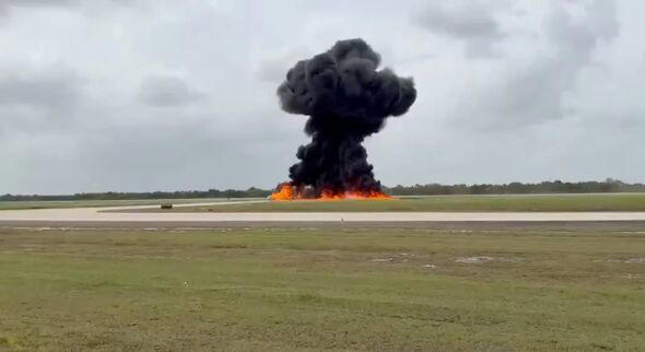 La Romana Airport crash: Private jet erupts into fireball during ...