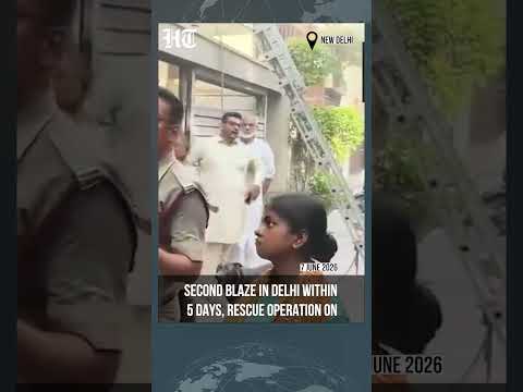 Watch Fire Breaks Out In Delhis New Friends Colony Second In 5 Days