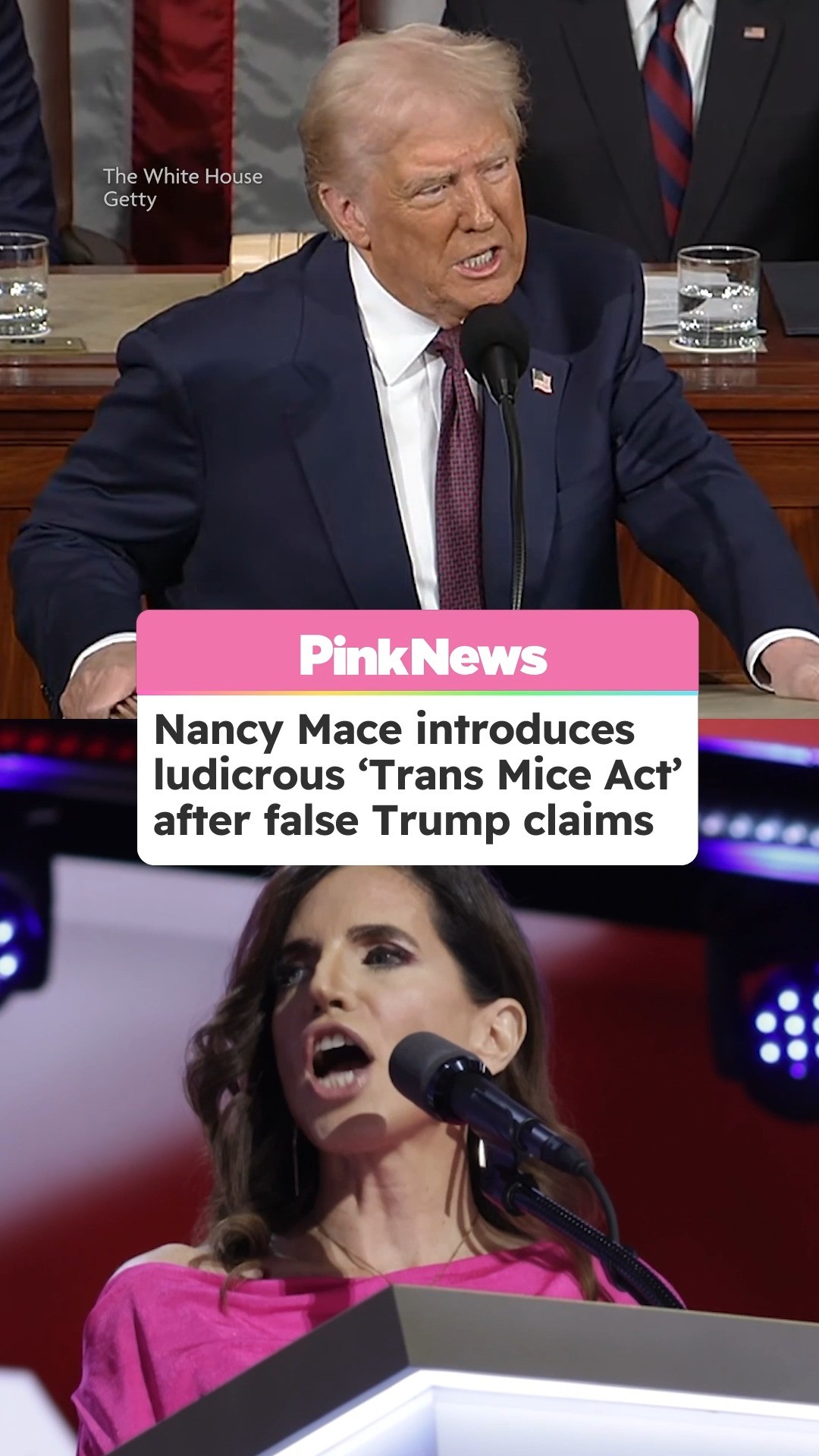 Nancy Mace introduces "TRANS MICE Act" after Trump's false claim about ...