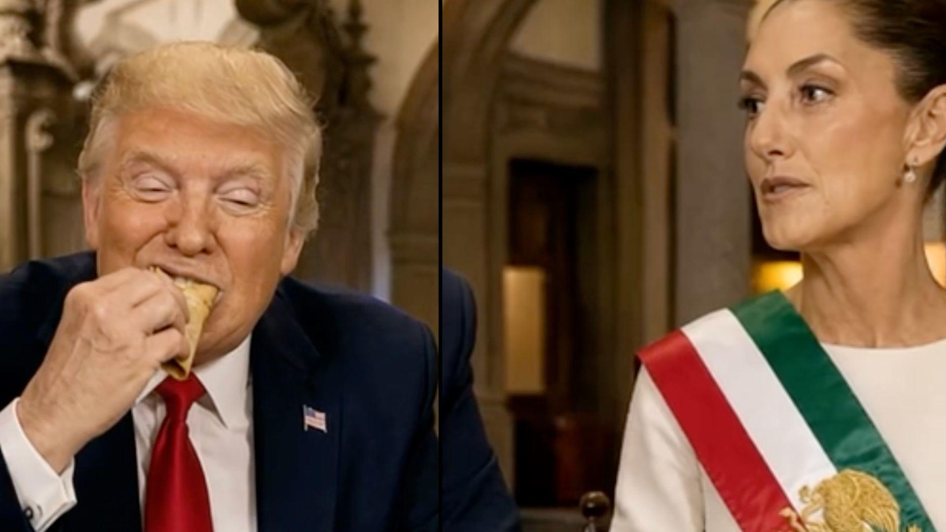 Trump publica video generado con IA donde aparece Claudia Sheinbaum