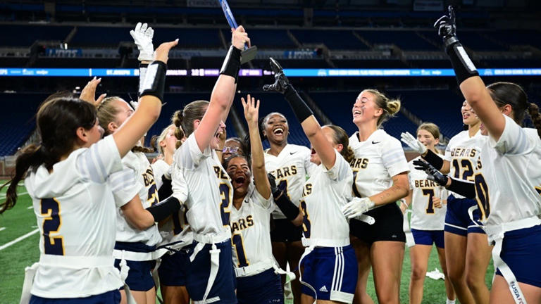 St. Joseph repeated as the Michigan girls flag football champions