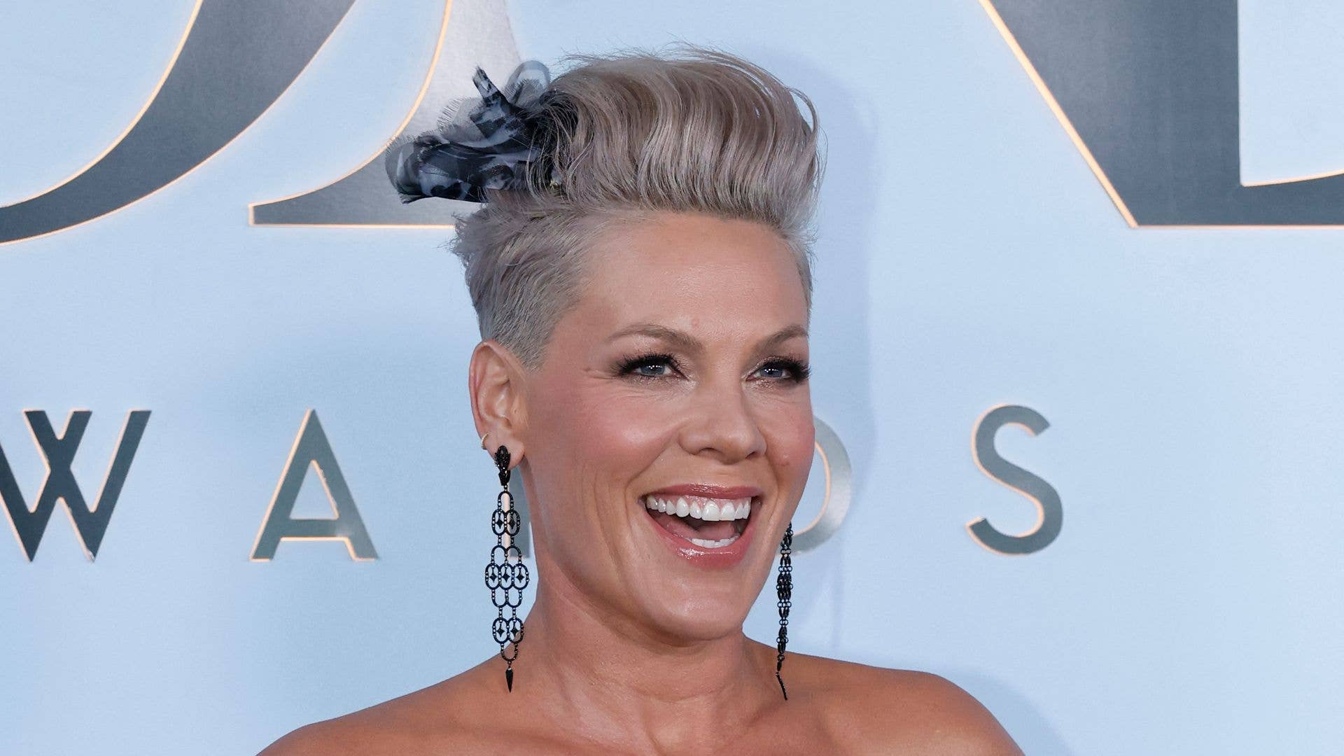 Pink brings entire family in rare red carpet appearance as daughter ...