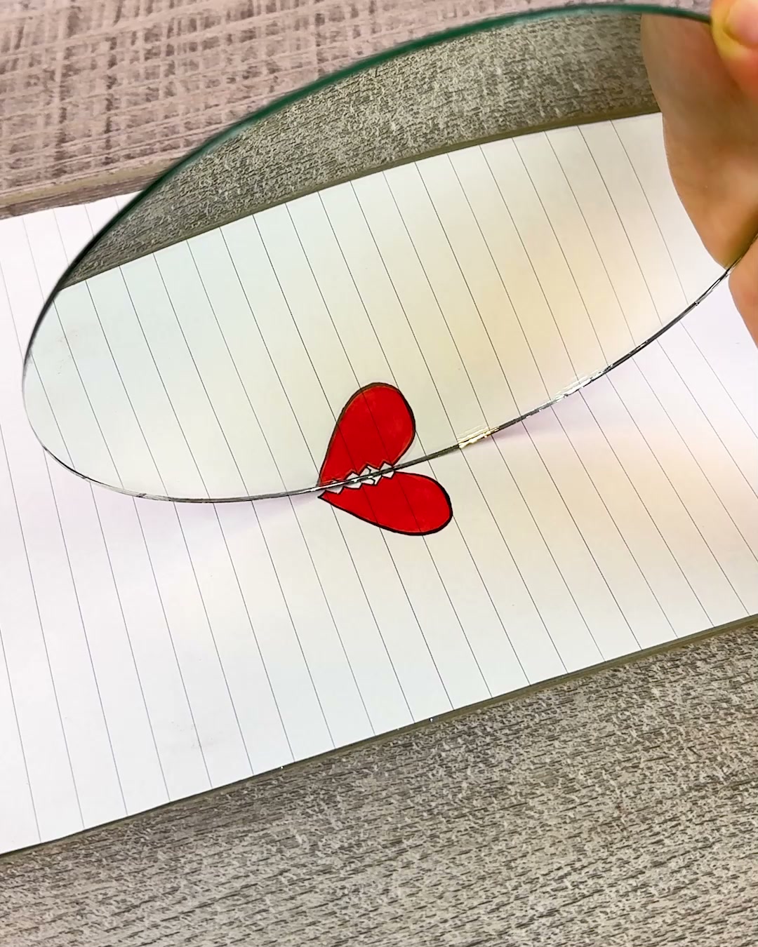 Fix a broken heart with a mirror! ️
