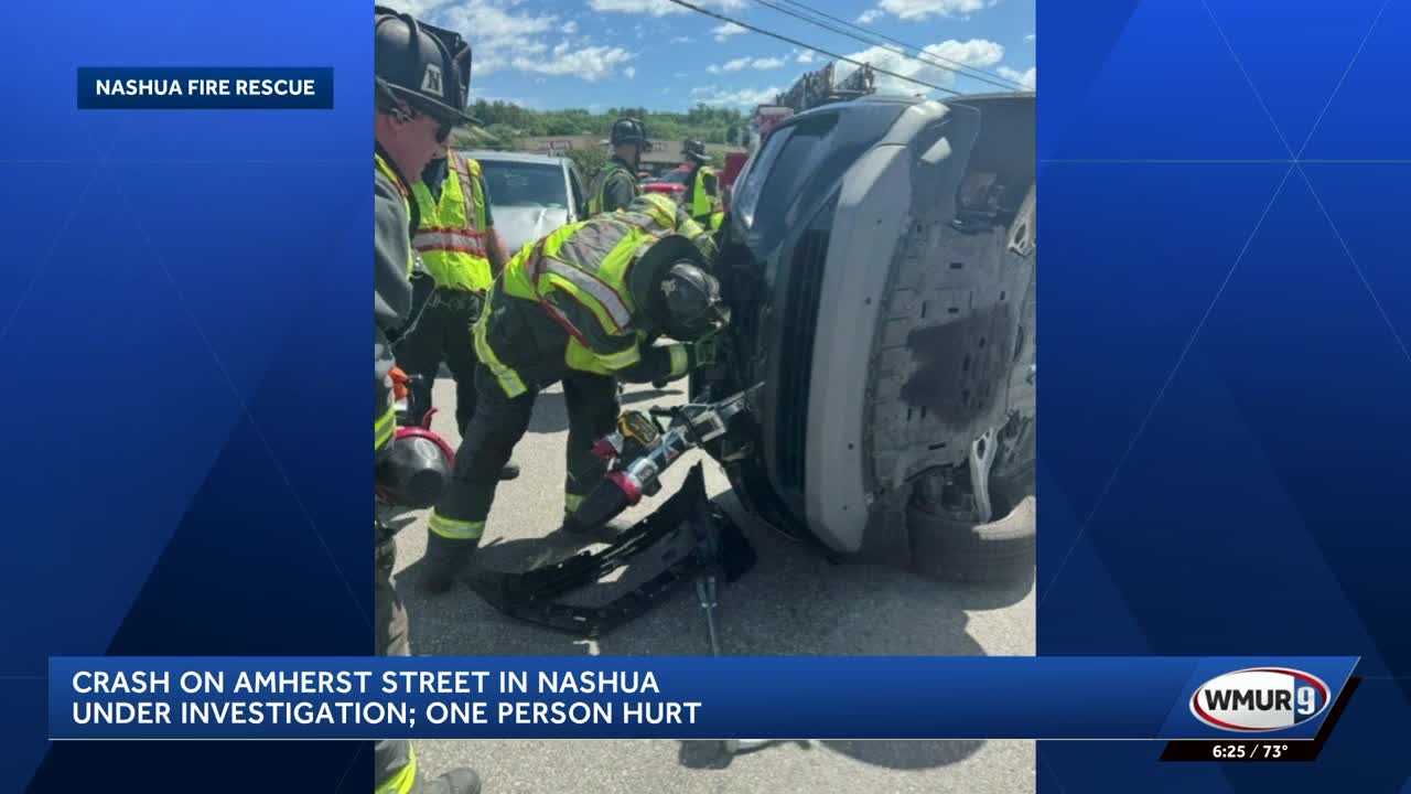 Officials investigate Nashua rollover crash; 1 seriously injured
