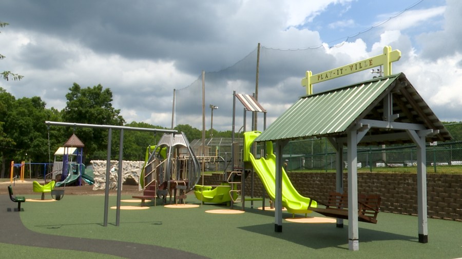 Upgraded playground equipment unveiled at local park