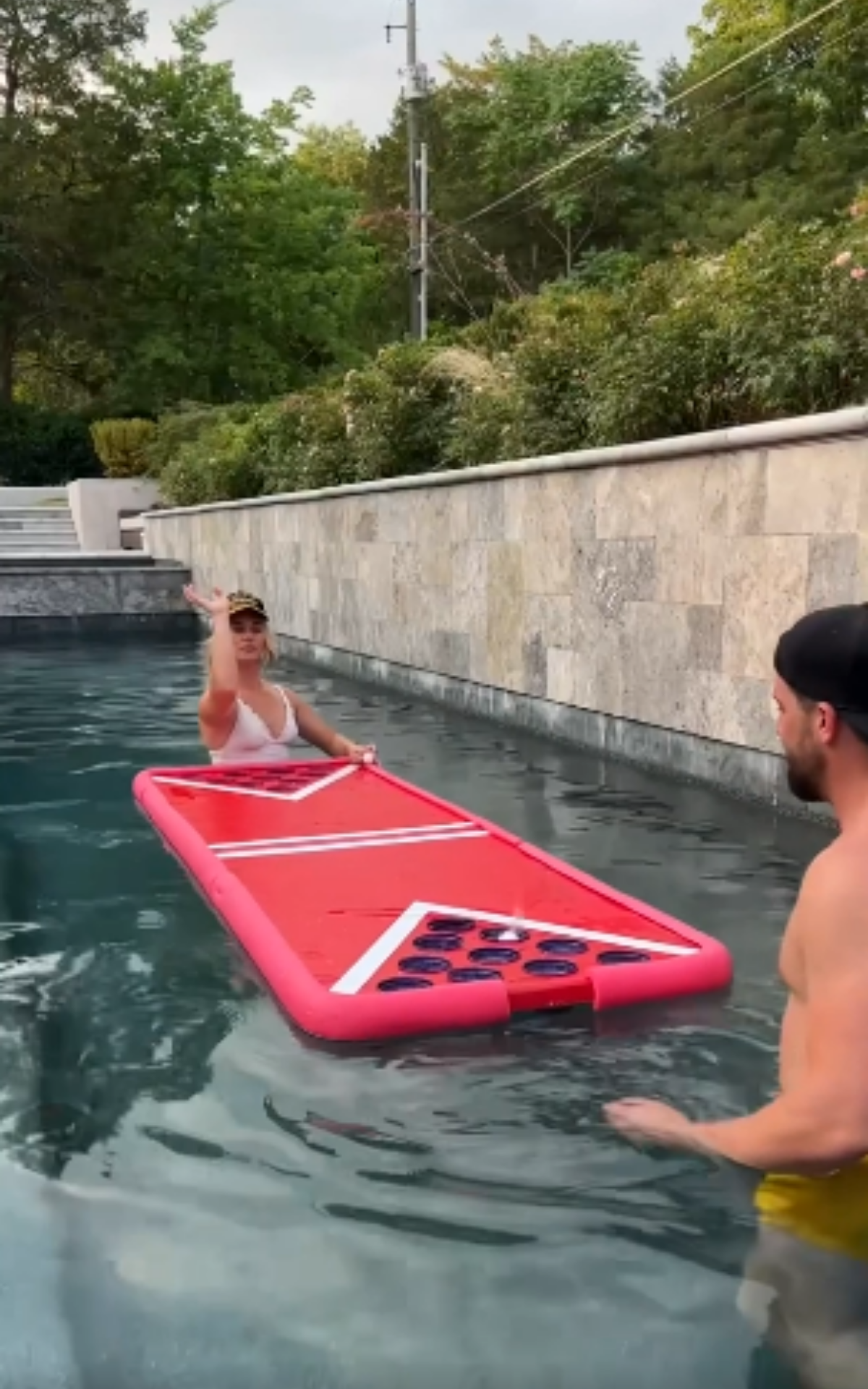 DIY beer pong table hack for a portable party setup