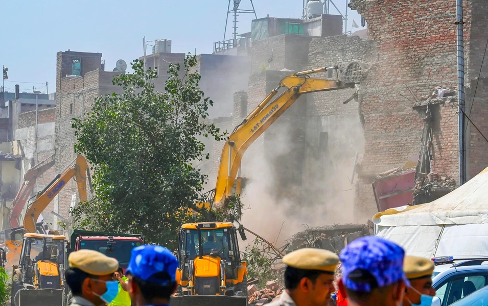 Delhi steps up demolitions after fatal building tragedies