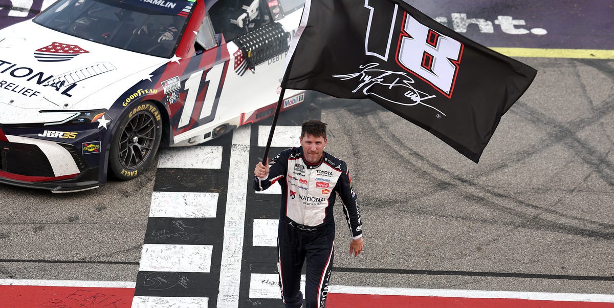 Hamlin wins again, ties Busch on NASCAR’s all-time list