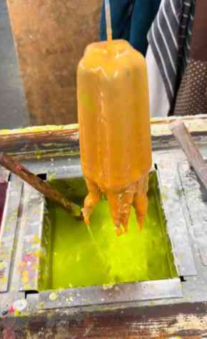 Candle wax dipping and ASMR candle making tutorial