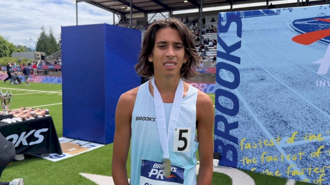 Kavi Gibson finishes runner-up in boys 2 mile at Brooks PR Invitational