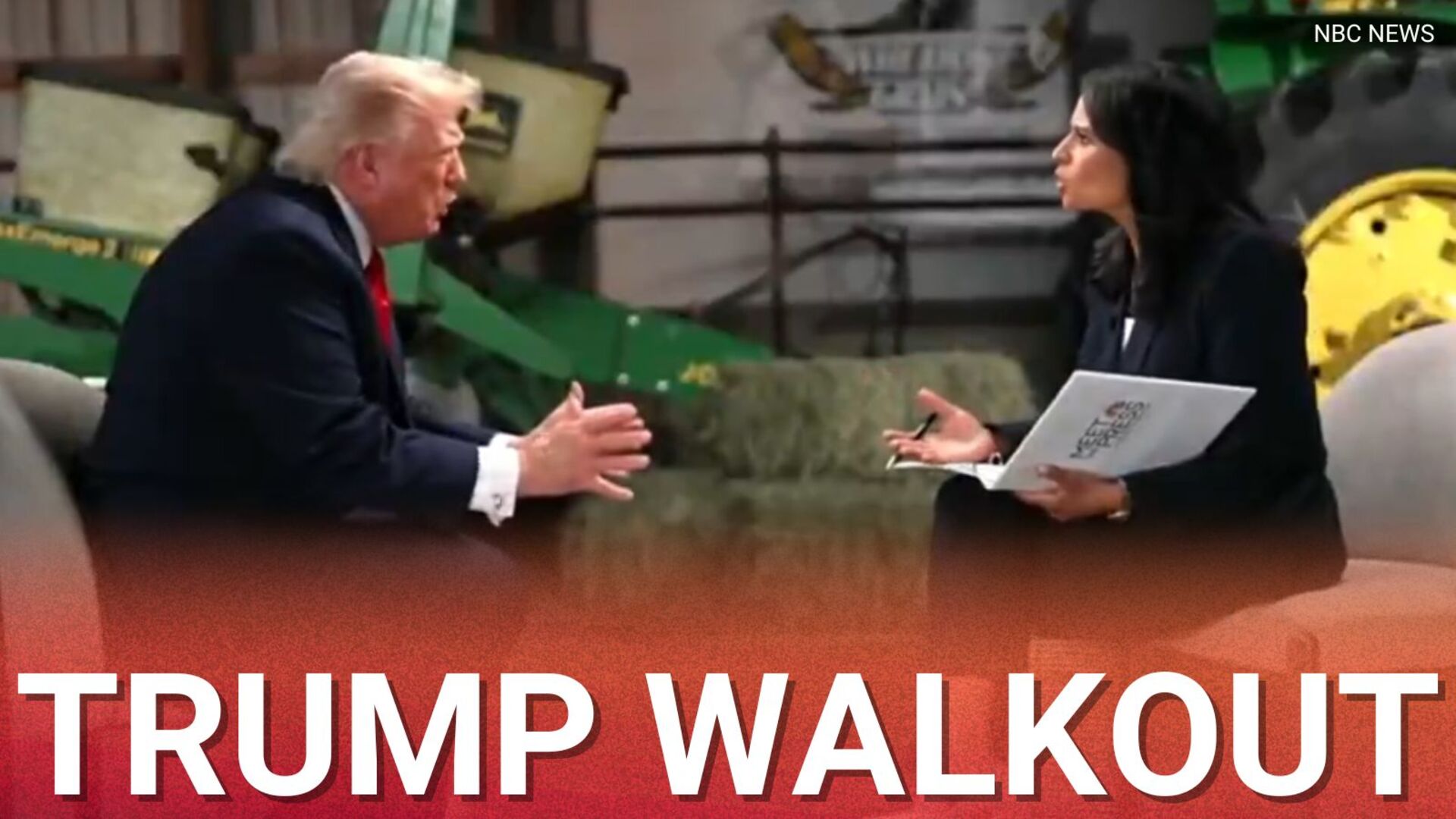 Donald Trump storms out of NBC interview, blasting 'crooked' left-wing ...