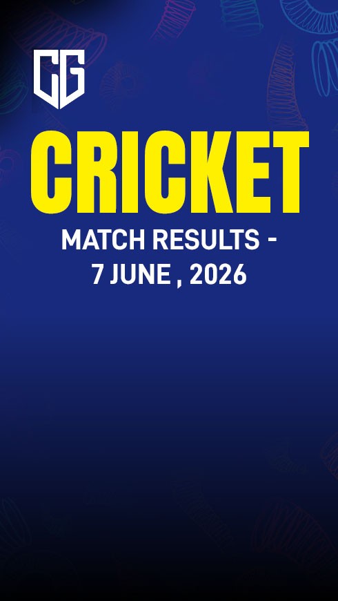 Cricket match results - 7 June, 2026