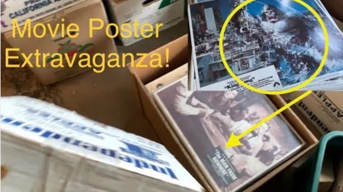 Rare movie poster finds inside a storage locker