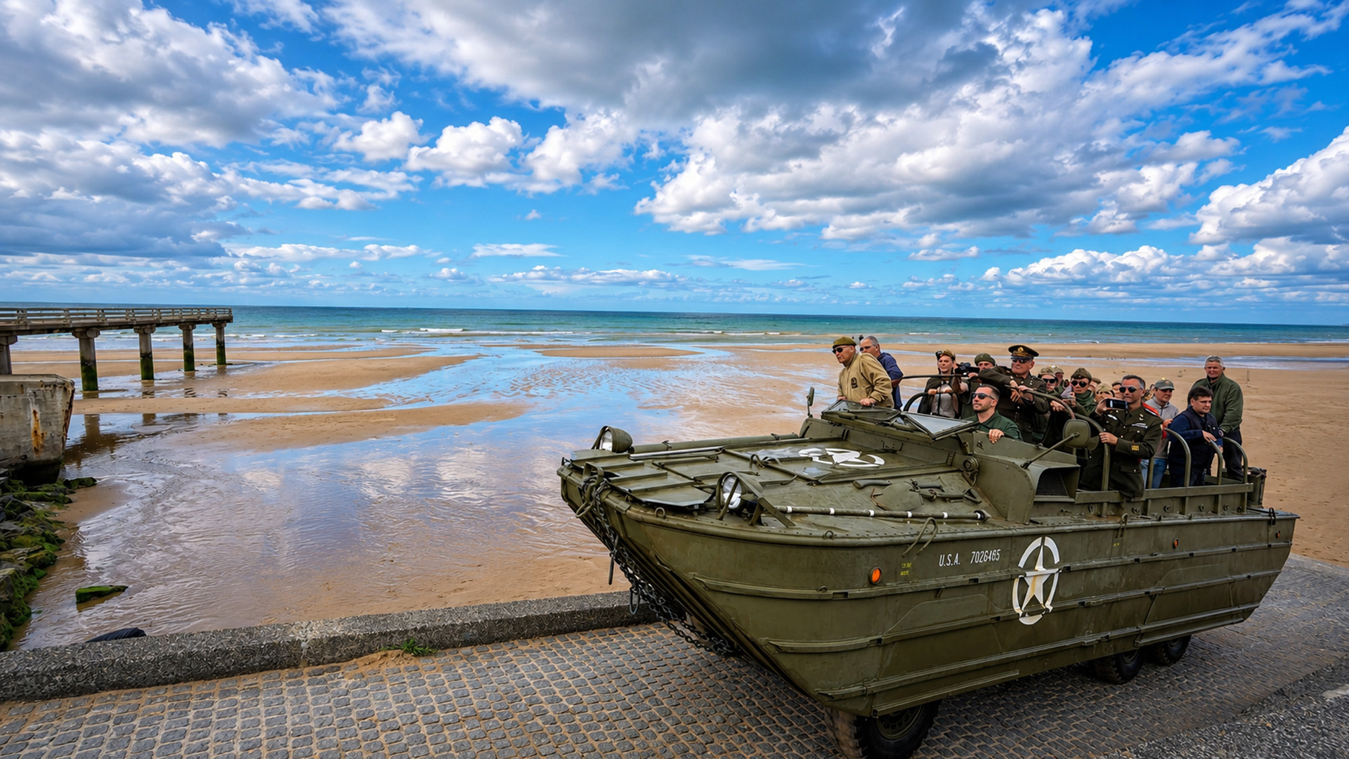 Omaha Beach visar modet under D-dagen i Normandie (4K)