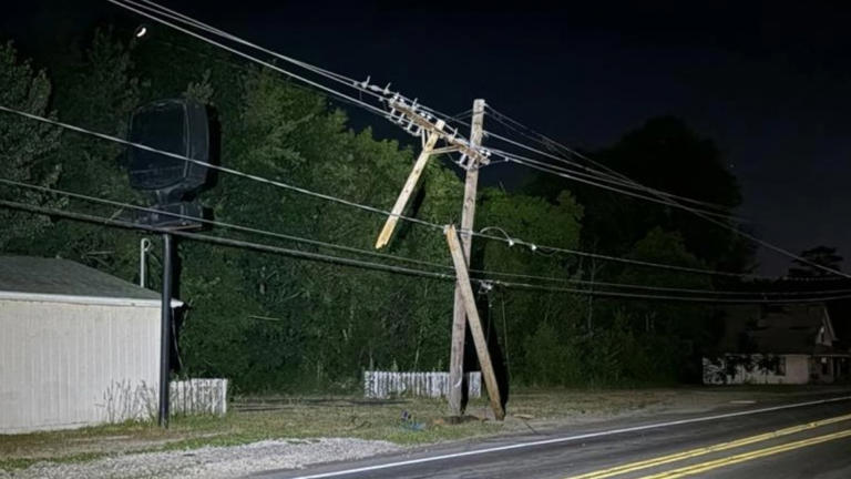 Nearly 1,400 people without power after powerlines spark fire