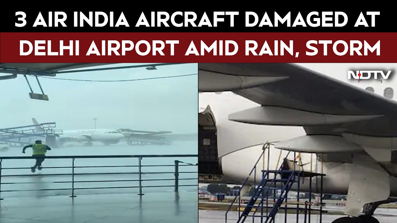 Air India flights accident | 3 Air India aircraft damaged by ground ...