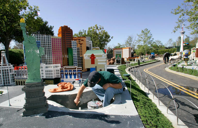 Legoland CA unveils largest LEGO stadium for World Cup