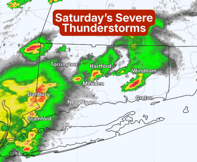 Severe storms sweep Connecticut, toppling trees and knocking out power