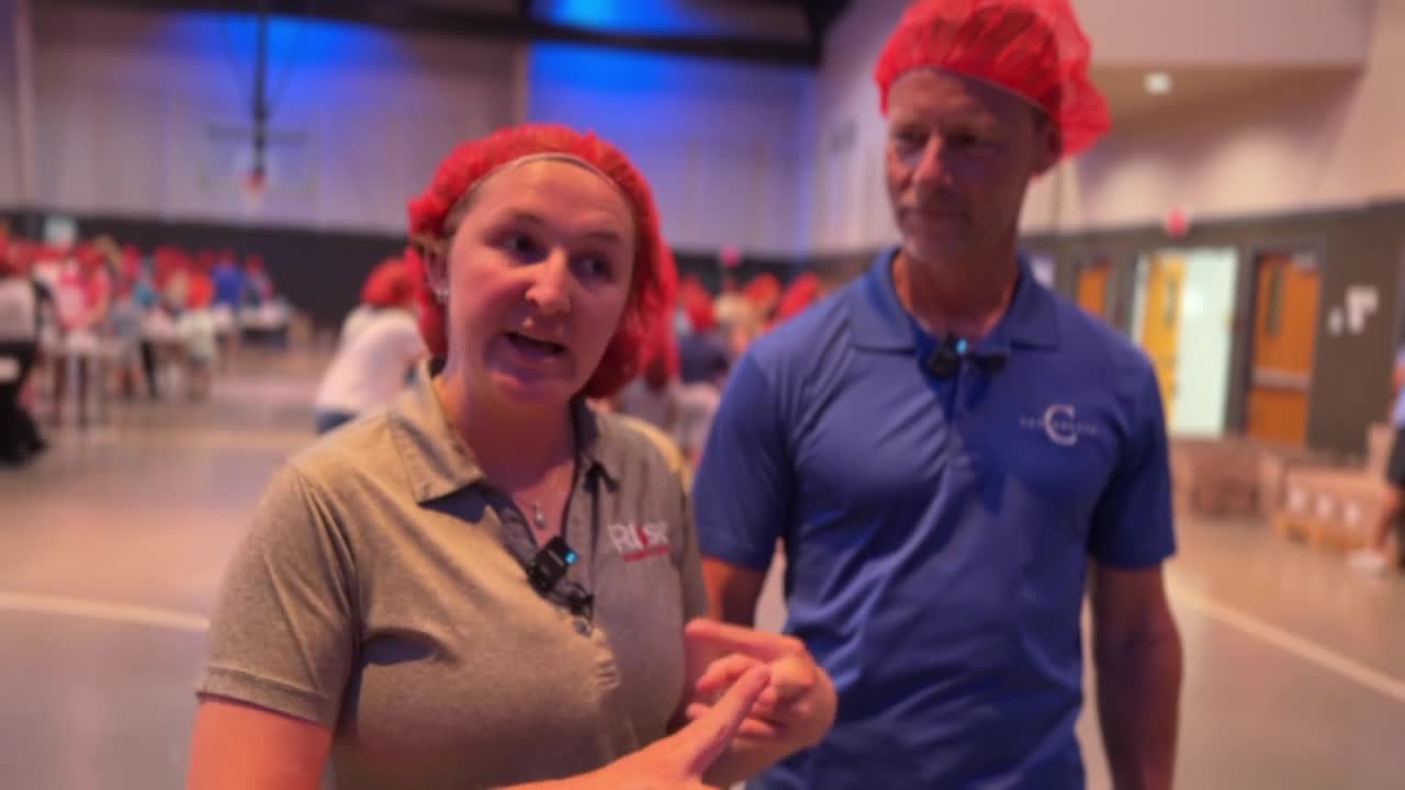 Volunteers package thousands of meals to fight global hunger