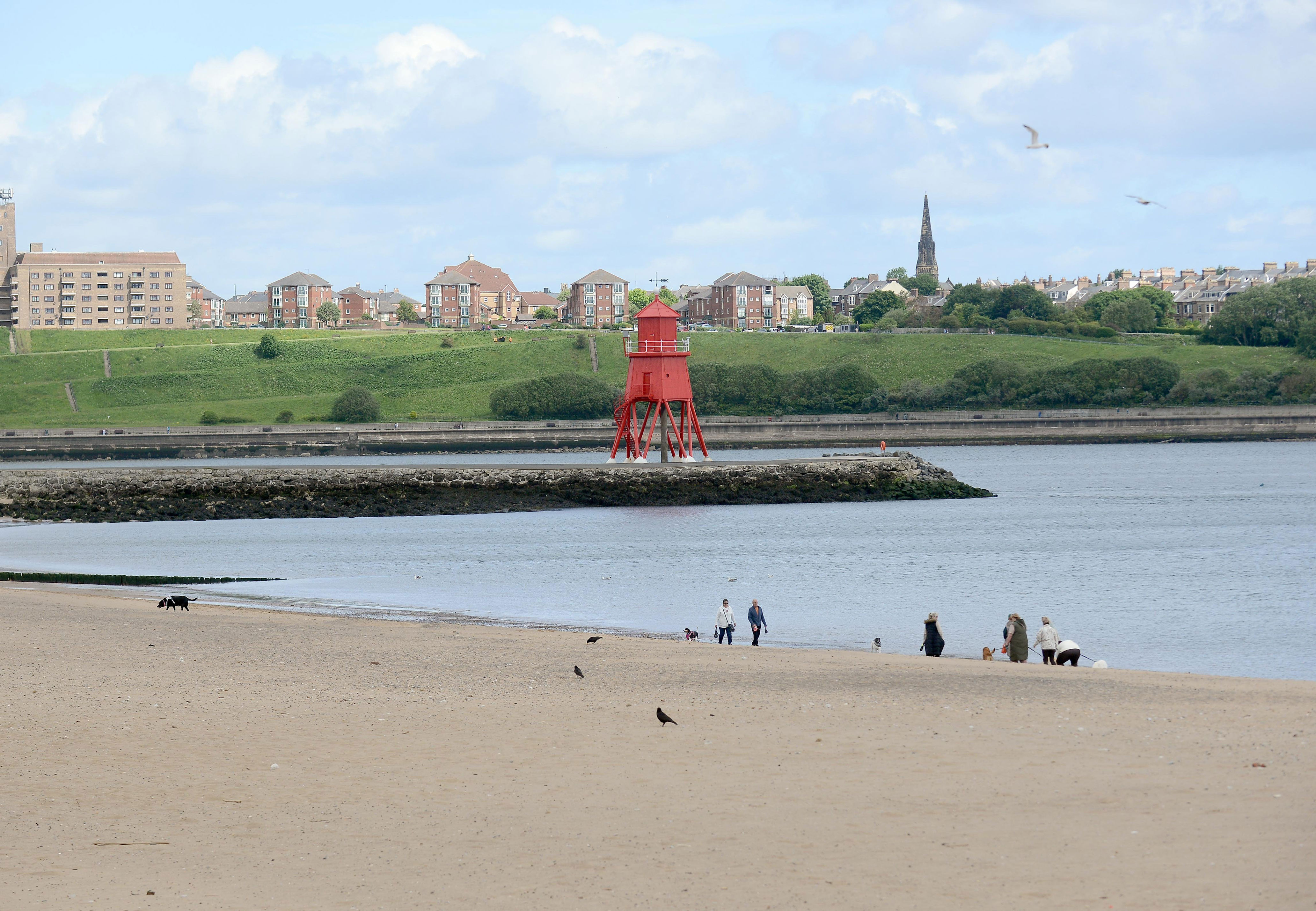 Environment Agency notice at South Shields beach warns public against ...