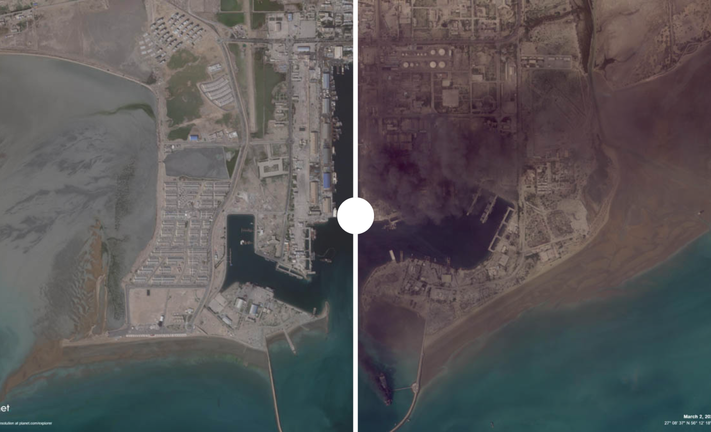 Satellite images show destruction of the US-Israel war on Iran