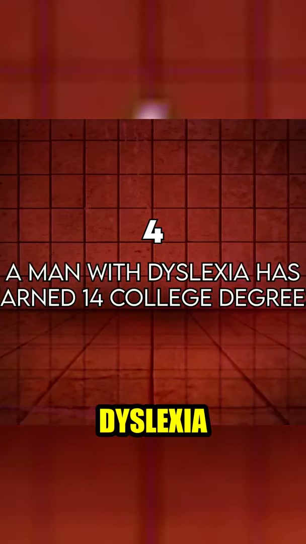 Dyslexic man earns 14 degrees from top universities!