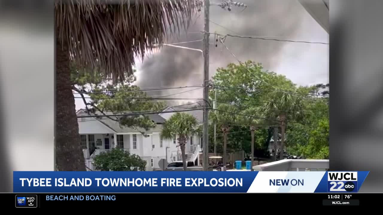 Tybee Island townhome fire explosion