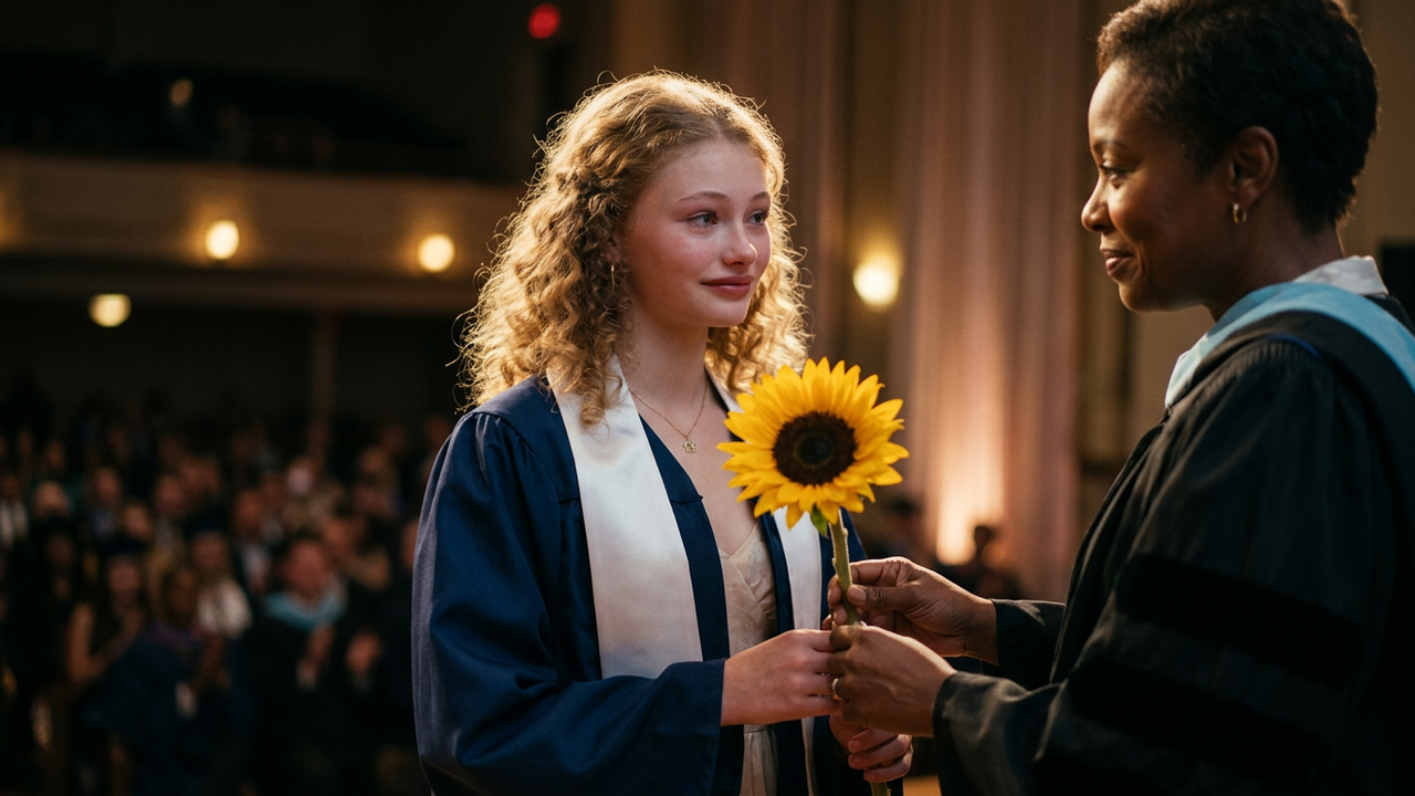 Georgia, the daughter of Eric Dane, marks her graduation from middle ...
