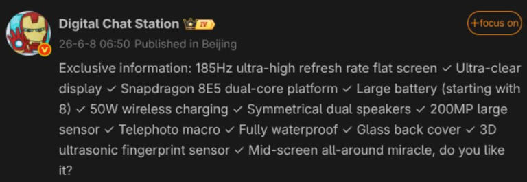 New Redmi K100 leak reveals full specs months ahead of launch